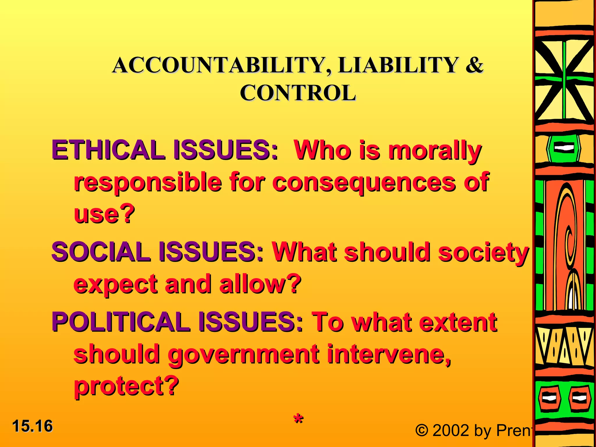 Social and Ethical Issues in Information System | PPT