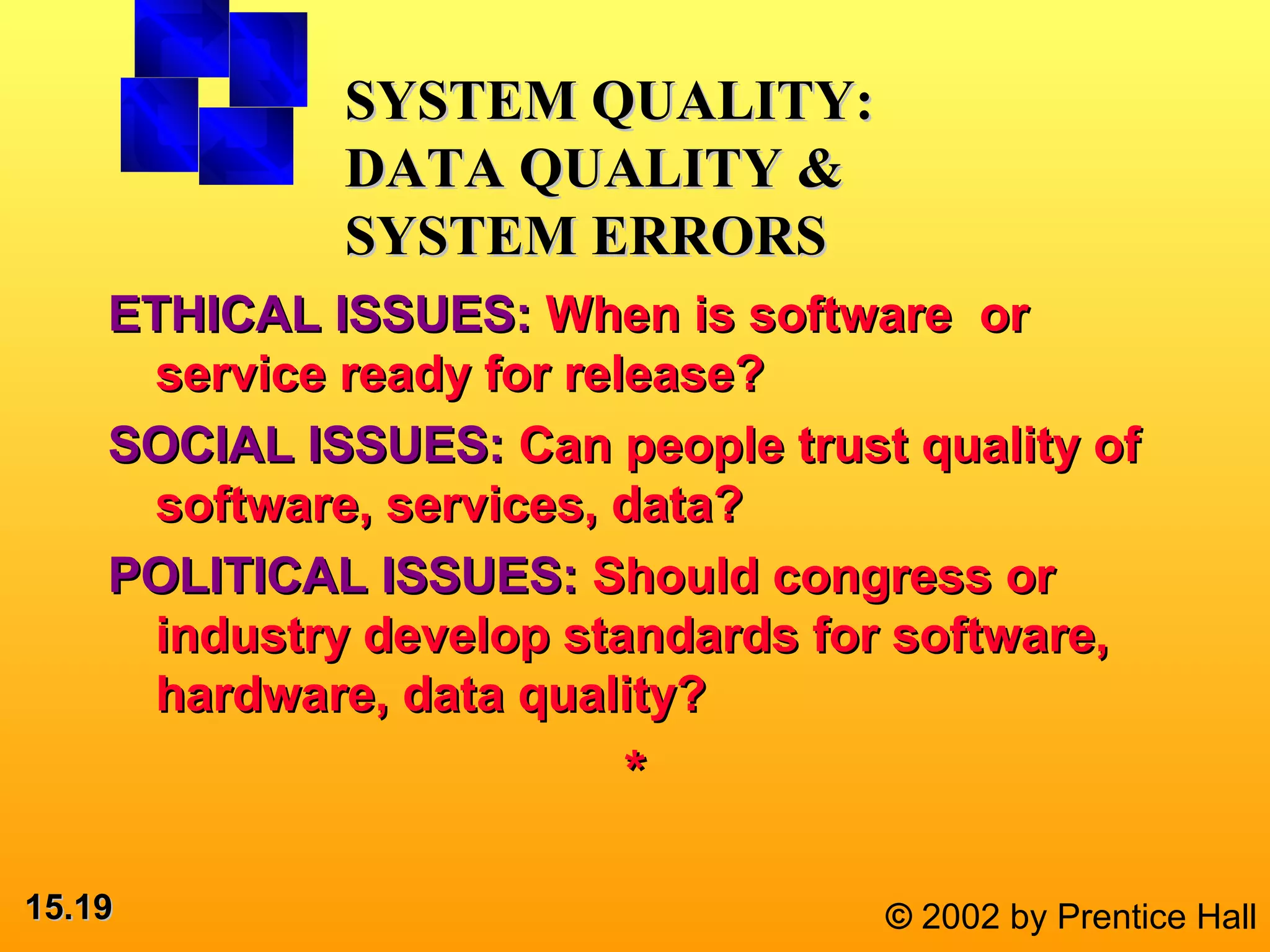 Social and Ethical Issues in Information System | PPT
