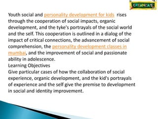Social and personality development in childhood | PPT