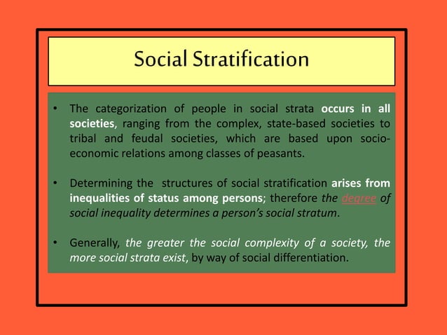 Social and Political Stratification | PPTX
