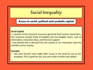 Social Inequality Examples