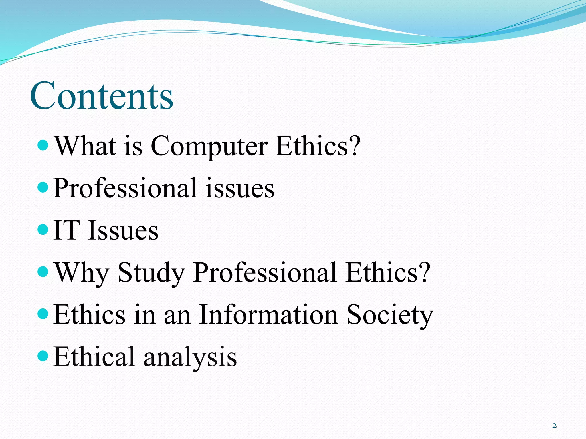 Social and professional issuesin it | PPTX