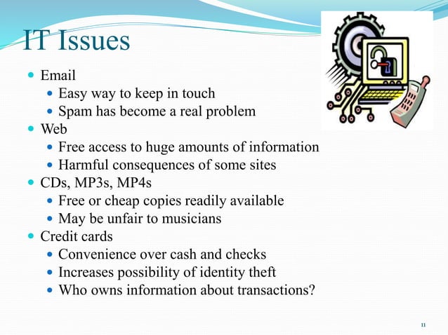 Social and professional issuesin it | PPTX | Technology & Computing