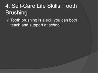 Social and self help skills | PPTX