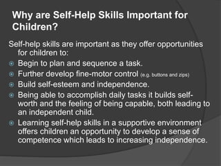 Social and self help skills | PPTX