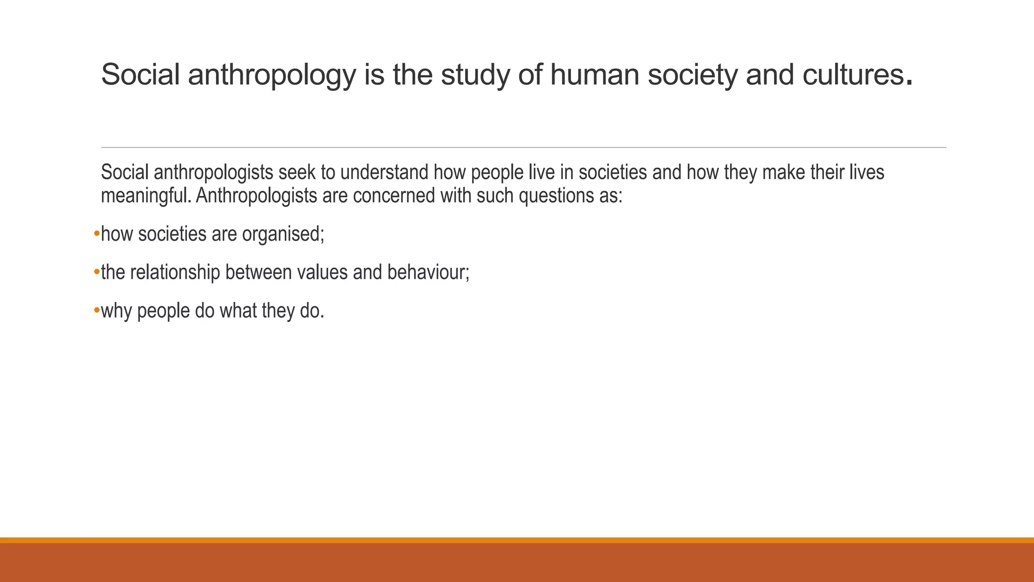 Social anthropology | PPTX