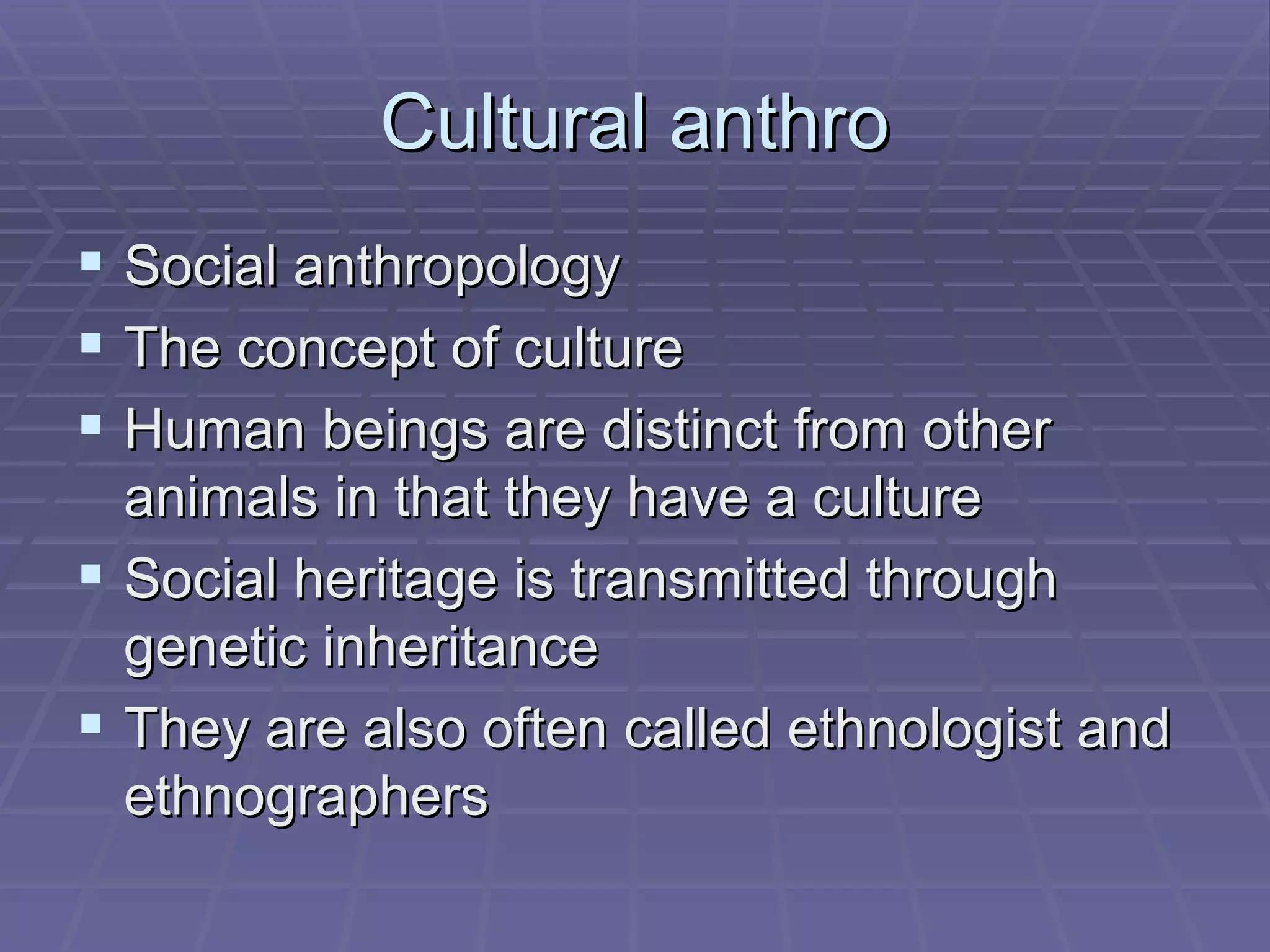 Social anthropology | PPT