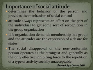 Social attitude | PPTX