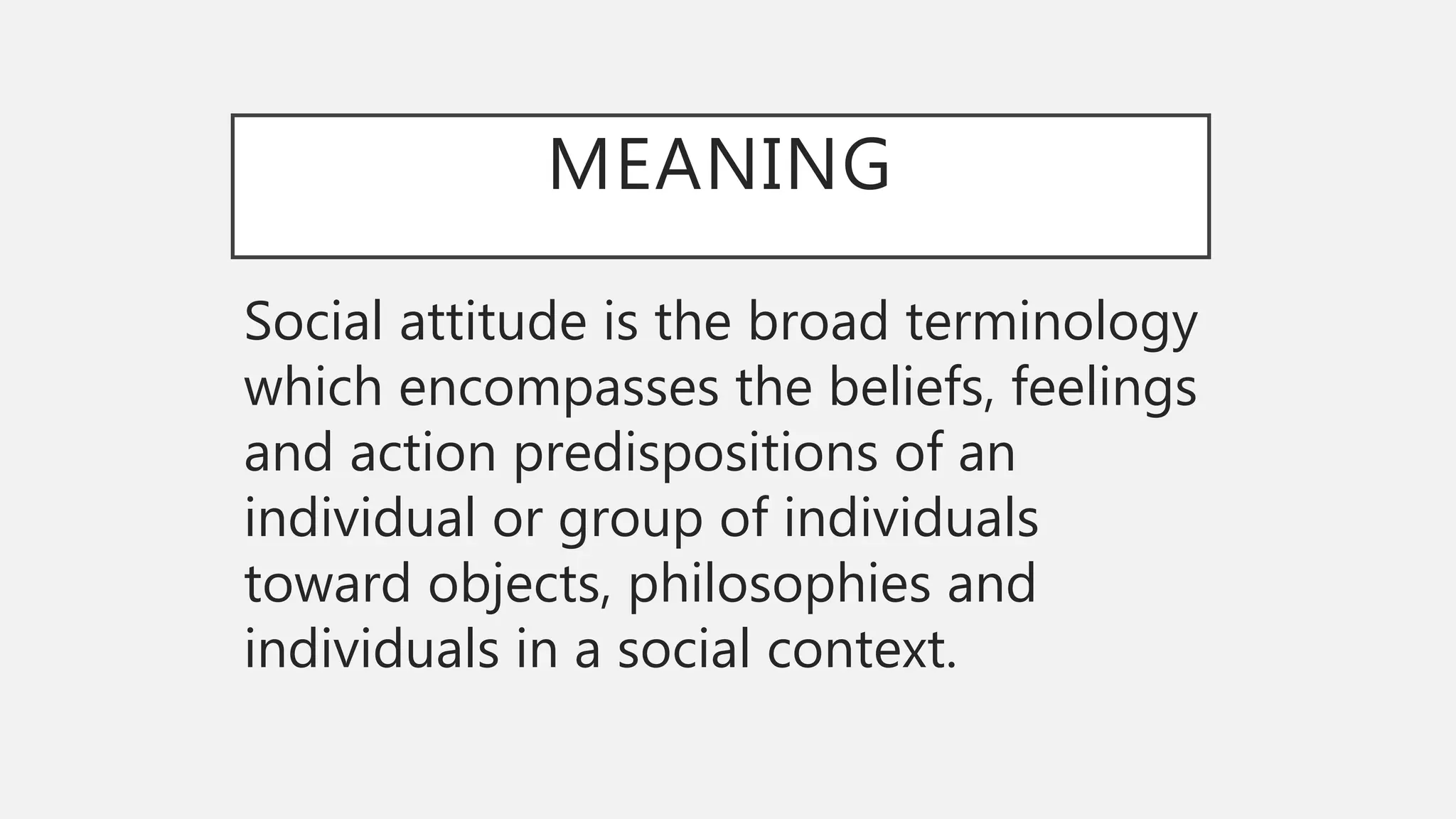 Social attitude | PPTX
