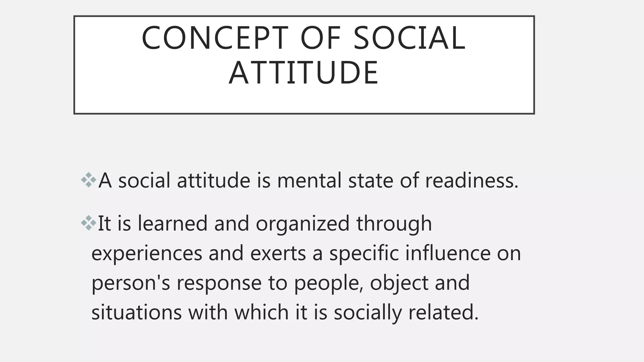Social attitude | PPTX