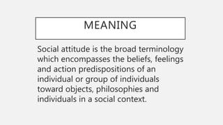 Social attitude | PPTX