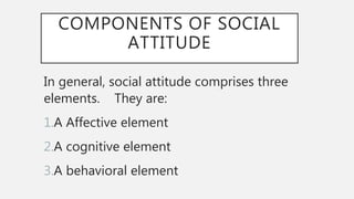 Social attitude | PPTX