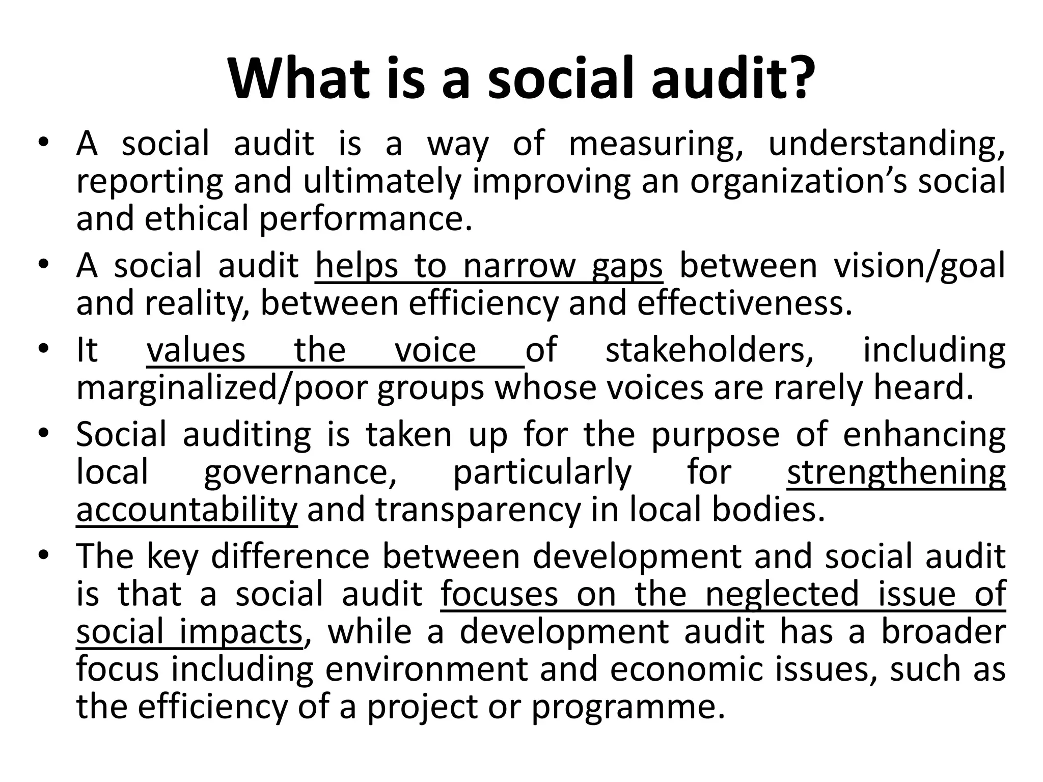 Social audit | PPTX