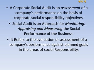Social Audit and its Concept | PPTX