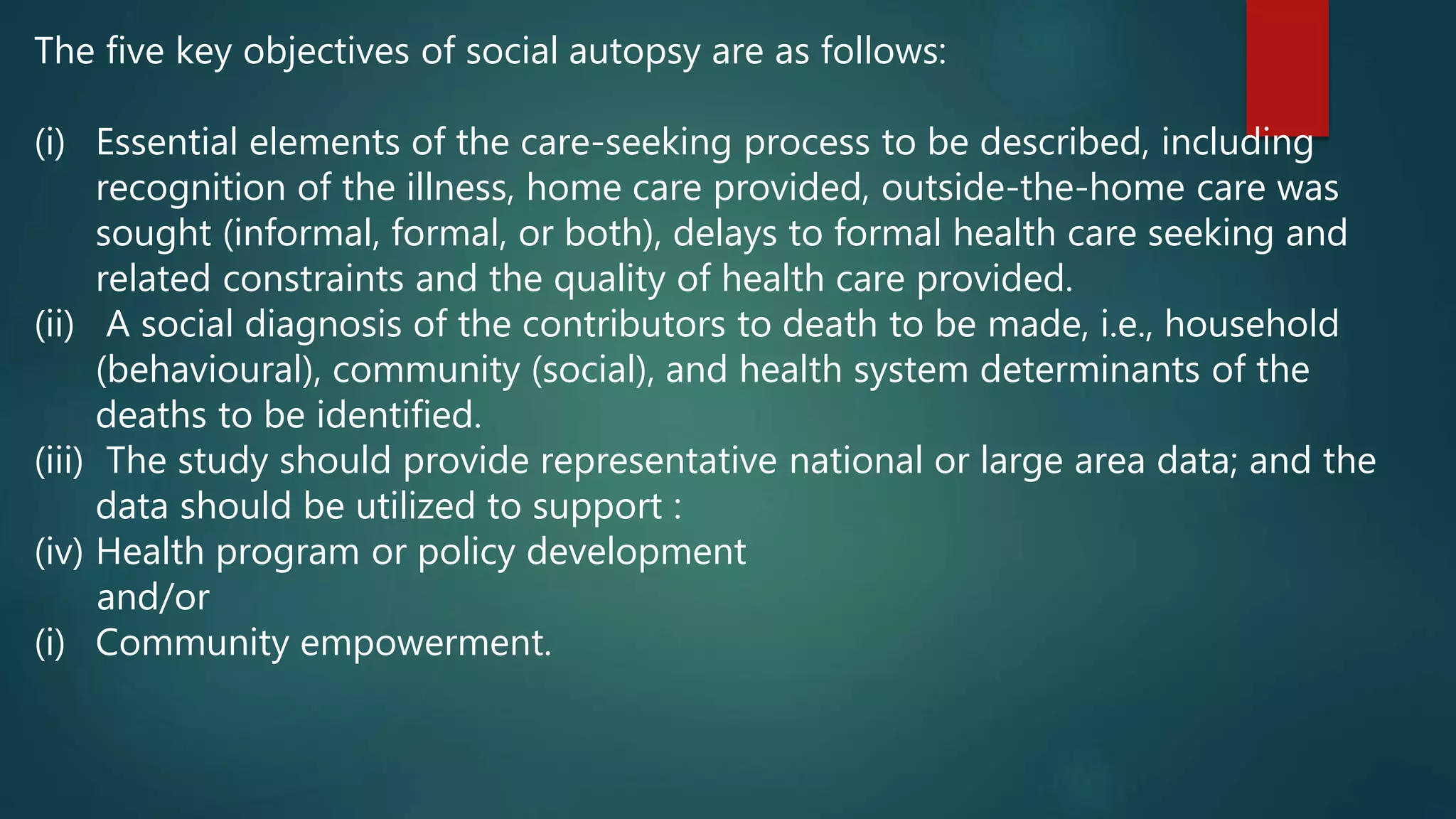 Social autopsy | PPTX