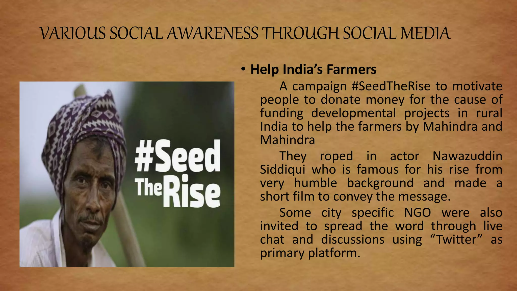 Social awareness through social media | PPTX