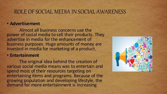 Social awareness through social media