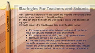 Social barriers in inclusive education | PPTX