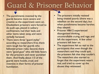 Stanford Prison Experiment | PPT