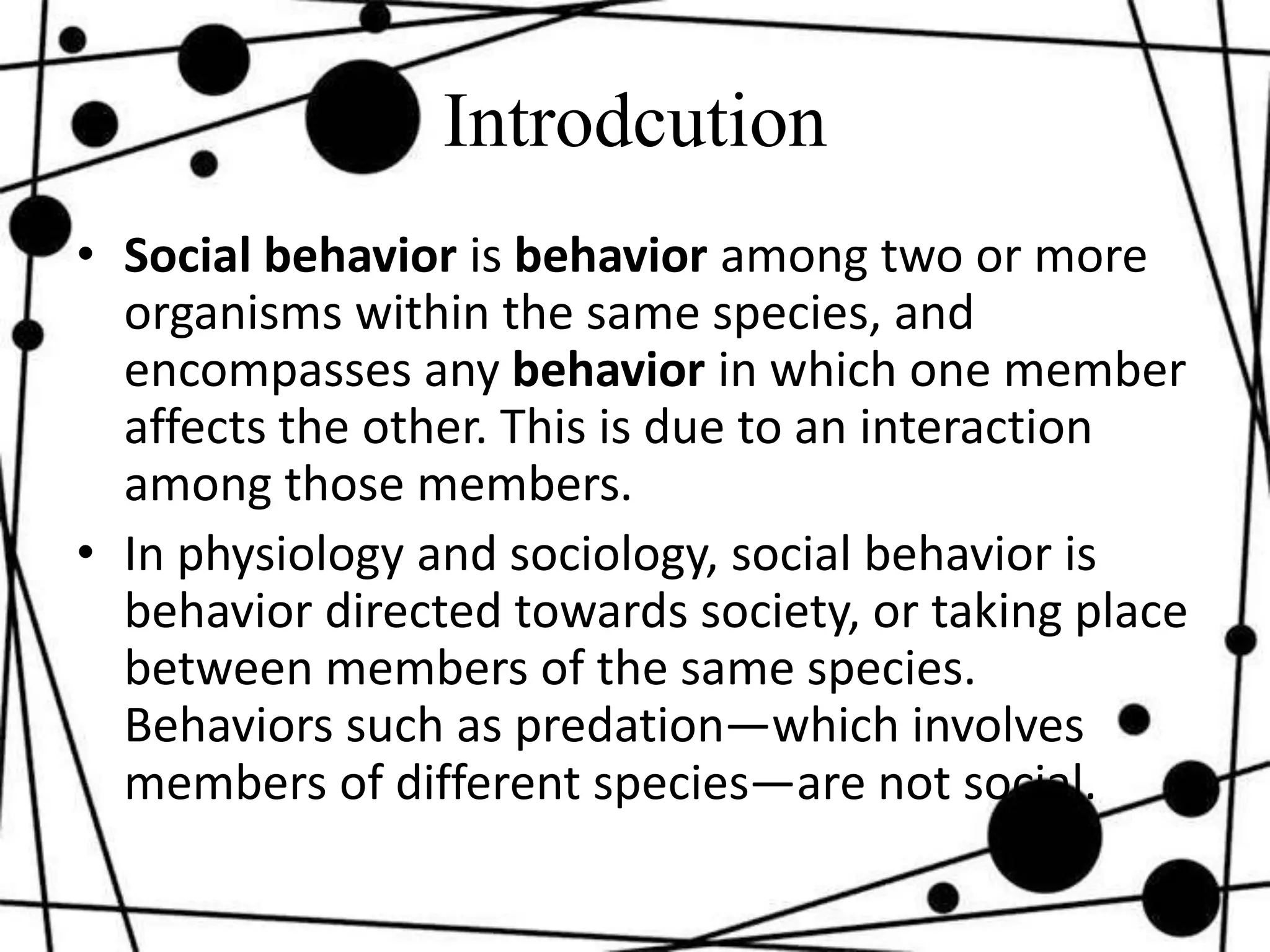 Social behaviour | PPTX