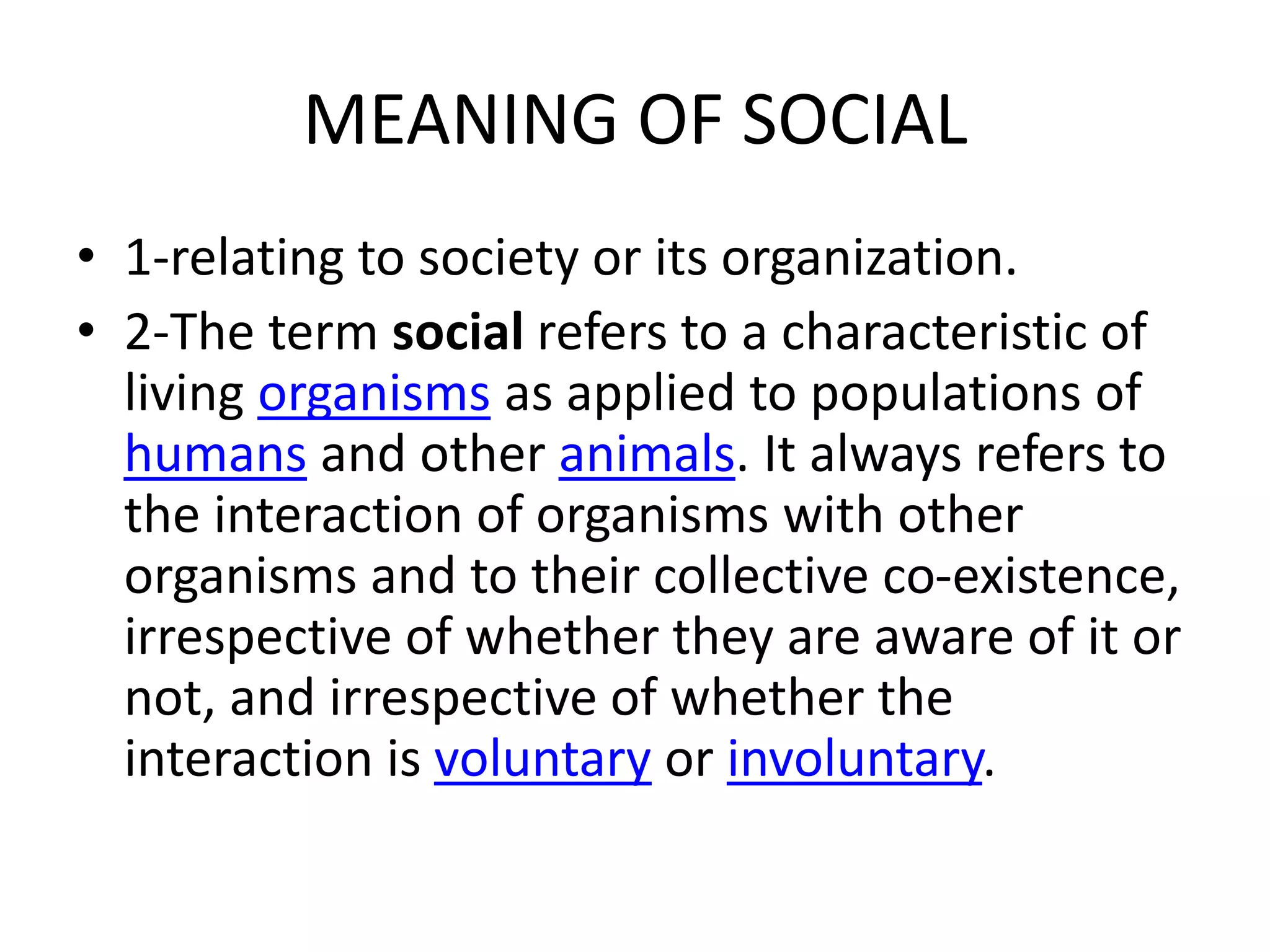 Social behaviour ppt | PPTX