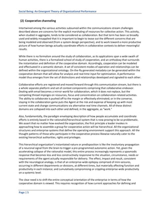 Social being an emergent theory of organizational performance | PDF