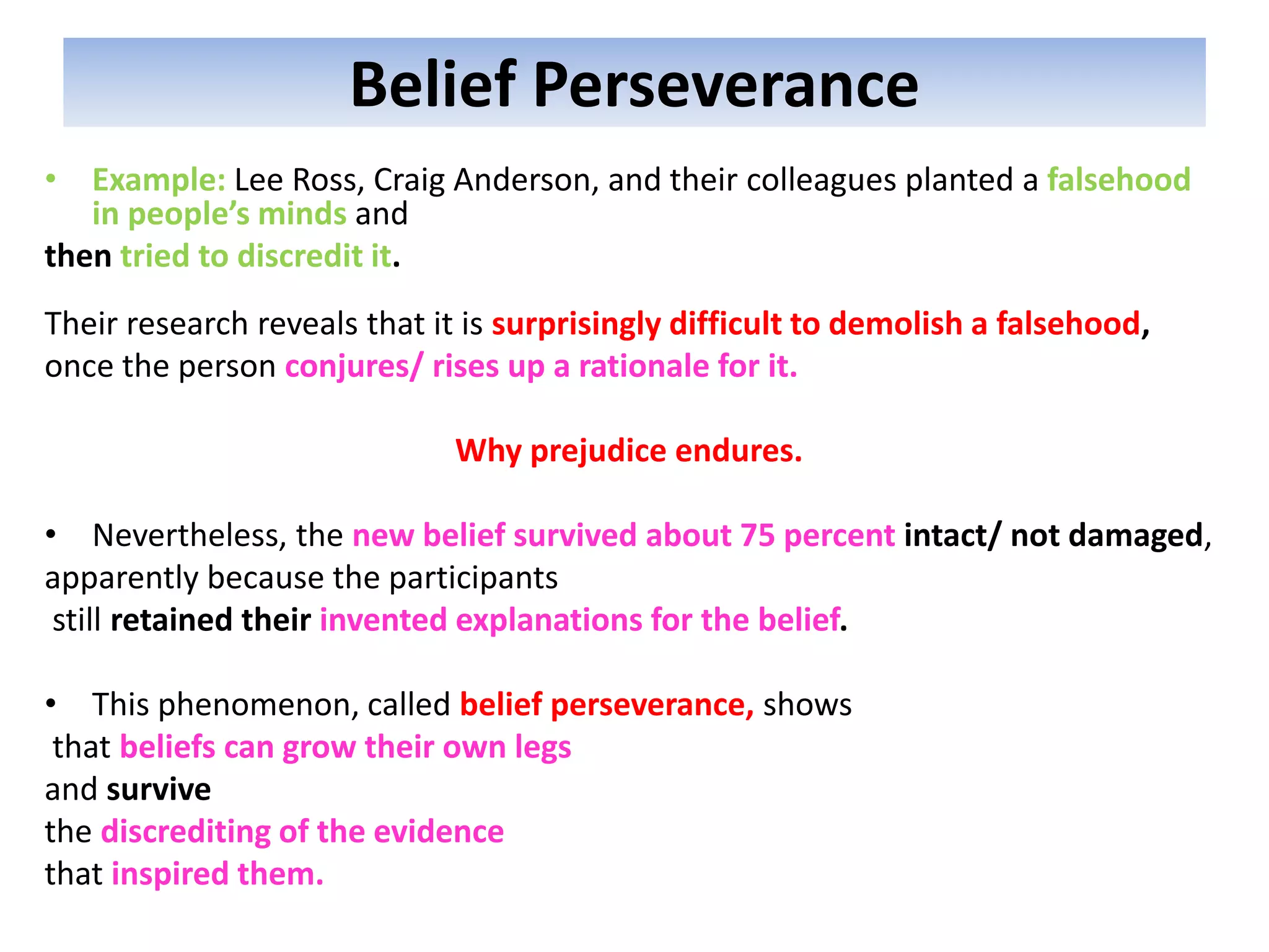 Social beliefs in social psychology | PPTX