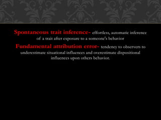 Social beliefs and judgments | PPTX