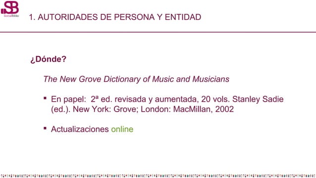Descripción de documentos musicales: breve guía para ir al grano | PPT