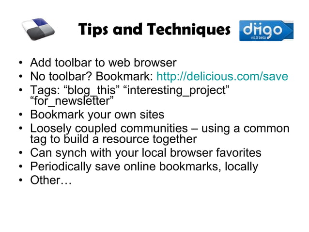 Introduction to Social Bookmarks for Educators - And Everyone | PPT