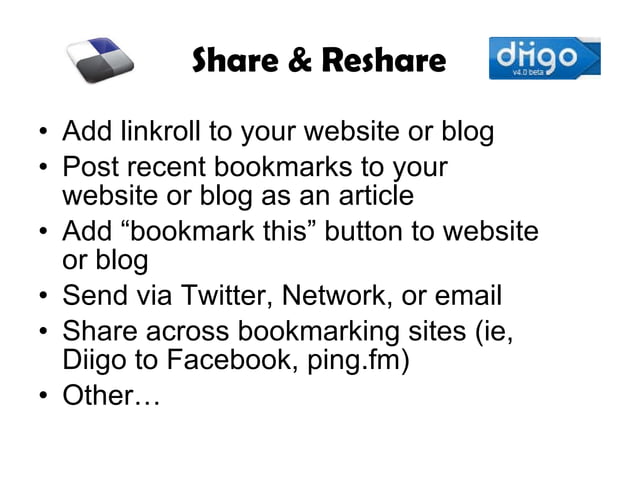 Introduction to Social Bookmarks for Educators - And Everyone | PPT ...