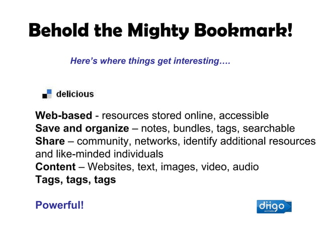 Introduction to Social Bookmarks for Educators - And Everyone | PPT