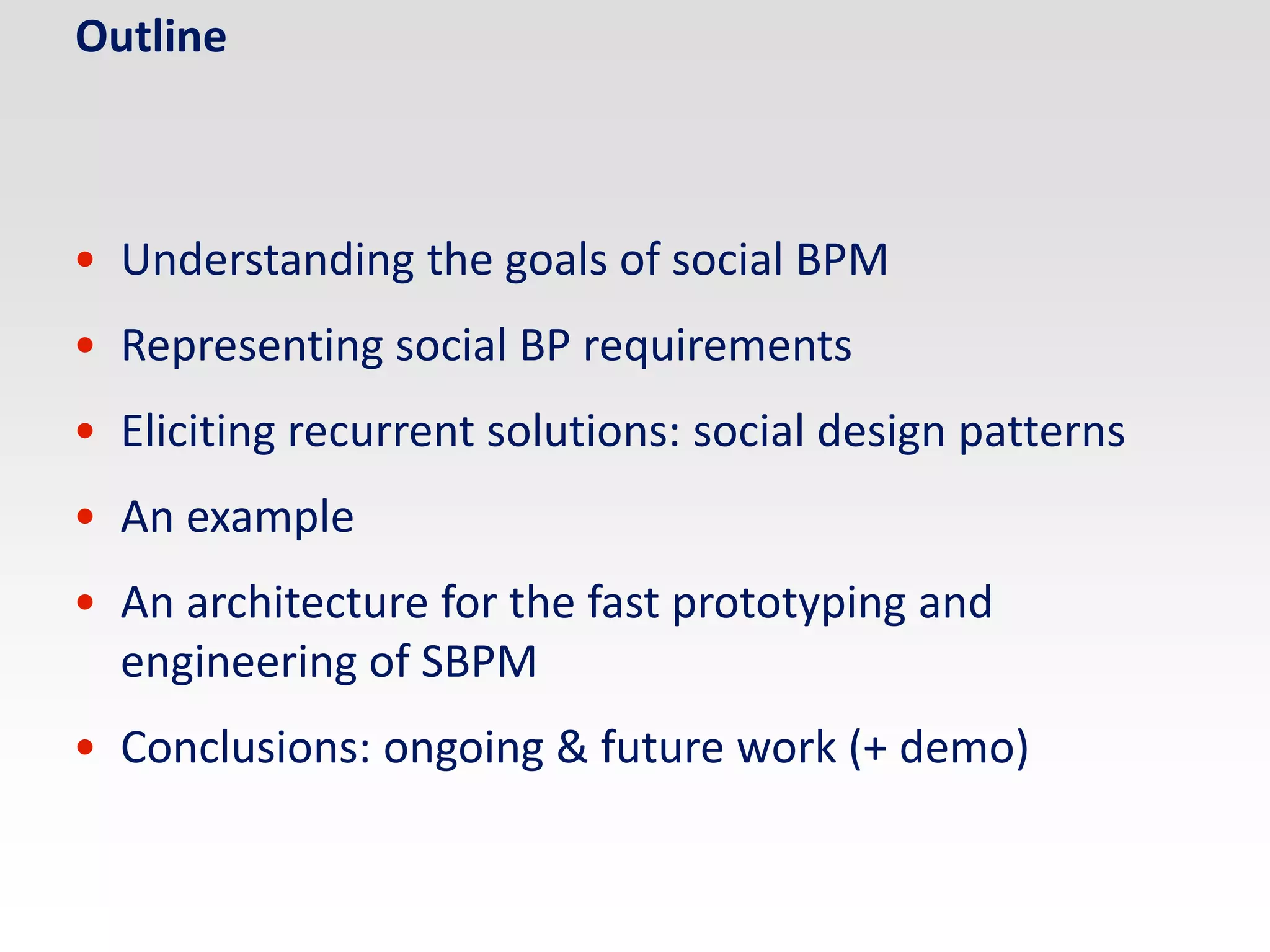 BPMN and Design Patterns for Engineering Social BPM Solutions | PPTX