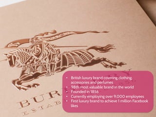Burberry social business case study | PDF