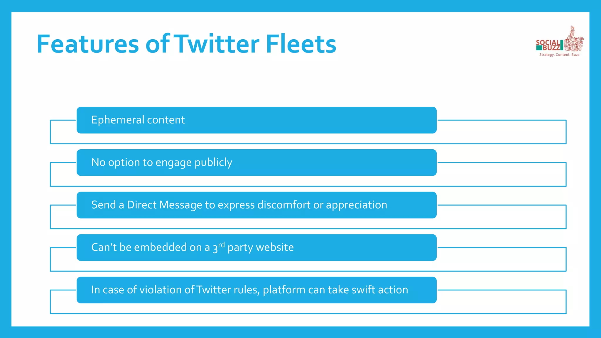 Twitter Fleets simplified by Social Buzz | PPT