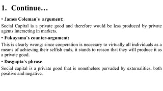 Social capital civil society and democracy | PPTX