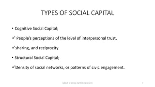 Social capital and health | PPTX