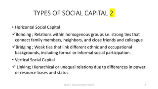 Social capital and health | PPTX