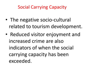 Social carrying capicity | PPT