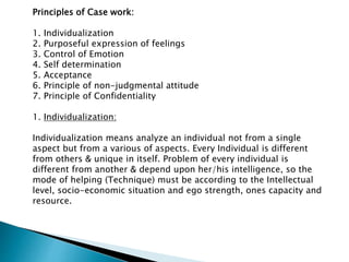Social case work | PPTX
