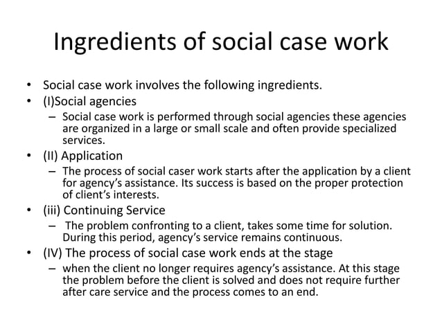 Social casework | PPTX | Business | Business and Finance