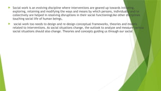 social case work overview power point pp | PPTX