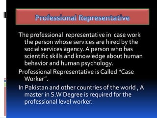 Social case work components Written By Rizwan R!zv! | PPT