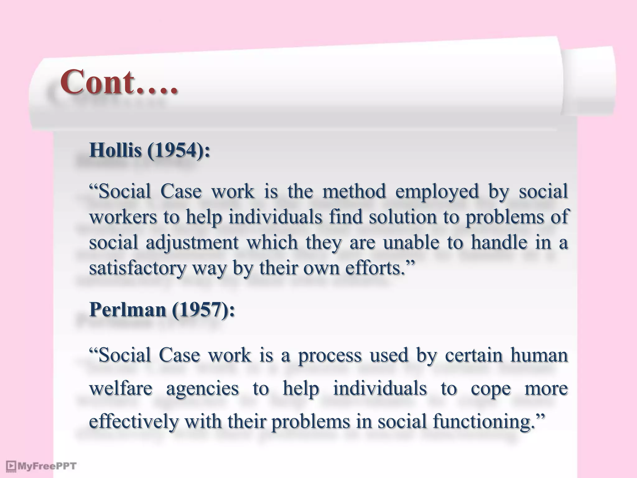 Social Case work, Historical Development and Principles.pptx