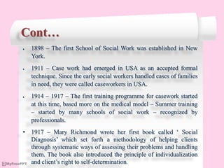 Social Case work, Historical Development and Principles.pptx