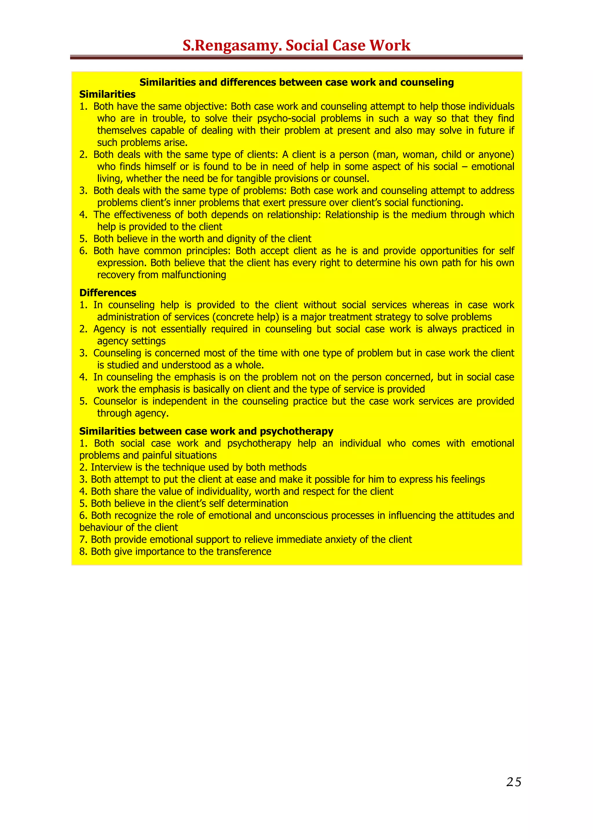 Social Case Work | PDF