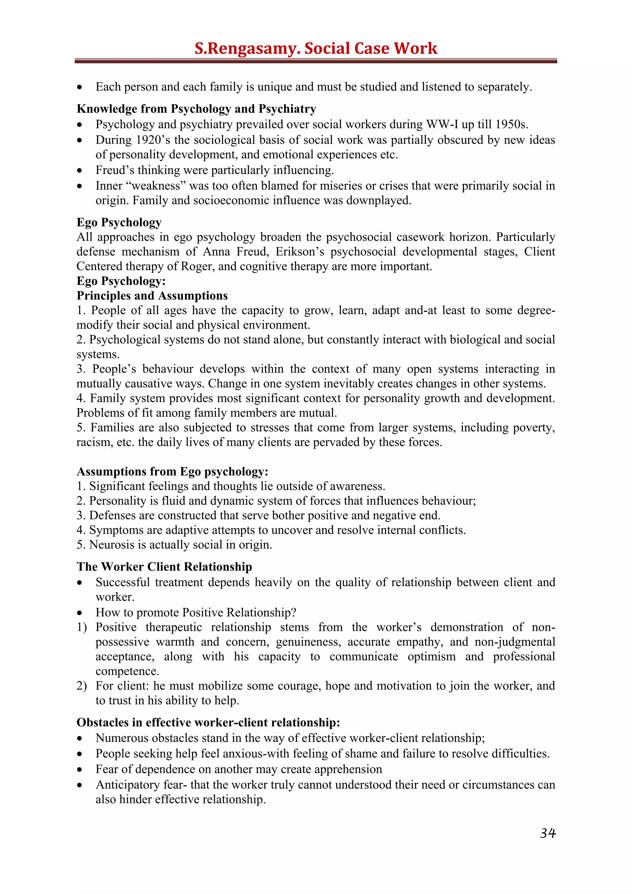 Social Case Work | PDF