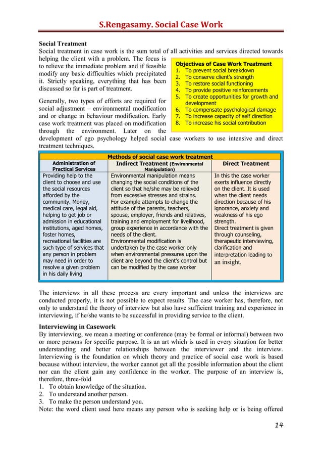 Social Case Work | PDF