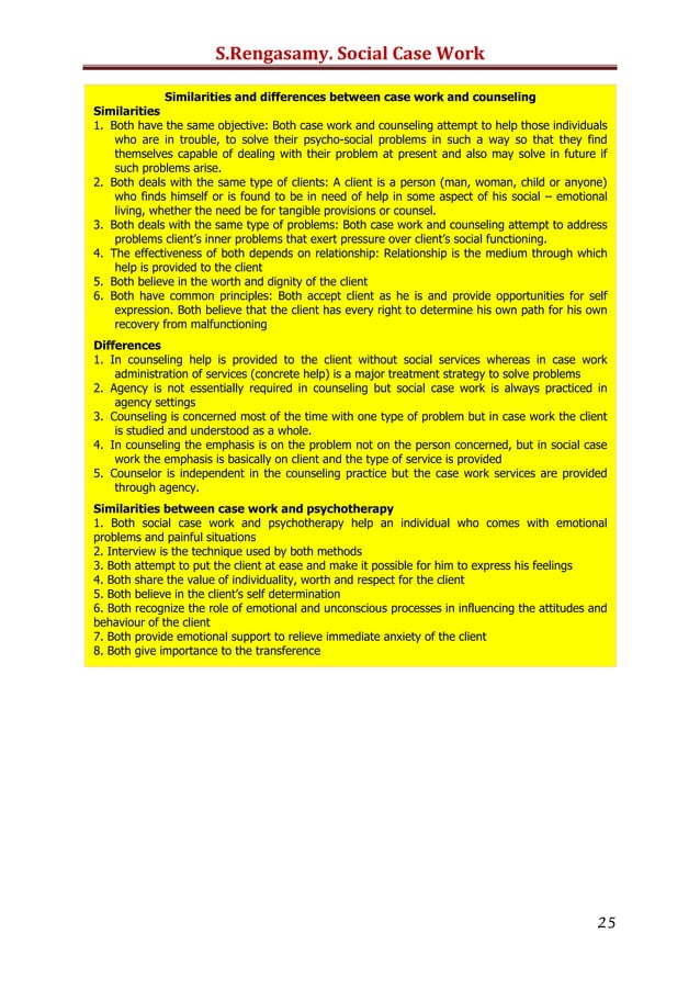 Social Case Work | PDF