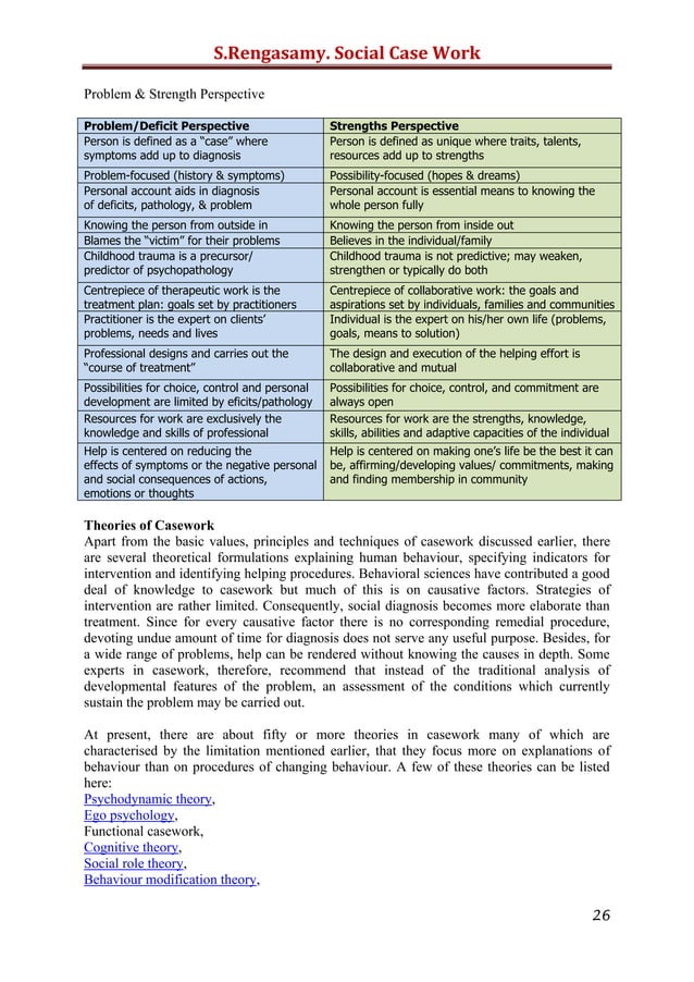 Social Case Work | PDF